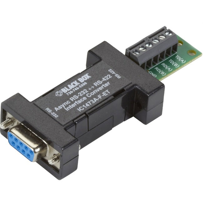 Black Box Async RS-232 to RS-422 Interface Converter - DB9 to Terminal