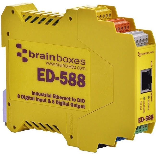 Brainboxes - Ethernet To 8 Digital Inputs And 8 Digital ED-588