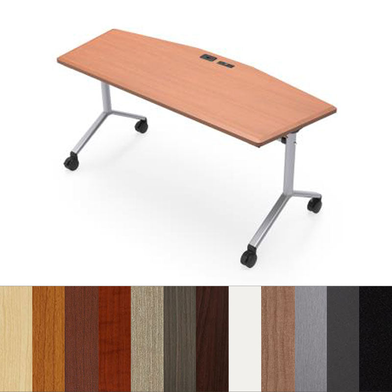 Audio Visual Furniture Modular Folding Table (2 Person, Wedge) MFT6024