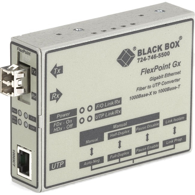 Black Box FlexPoint Modular Media Converter Gigabit Ethernet Multimode