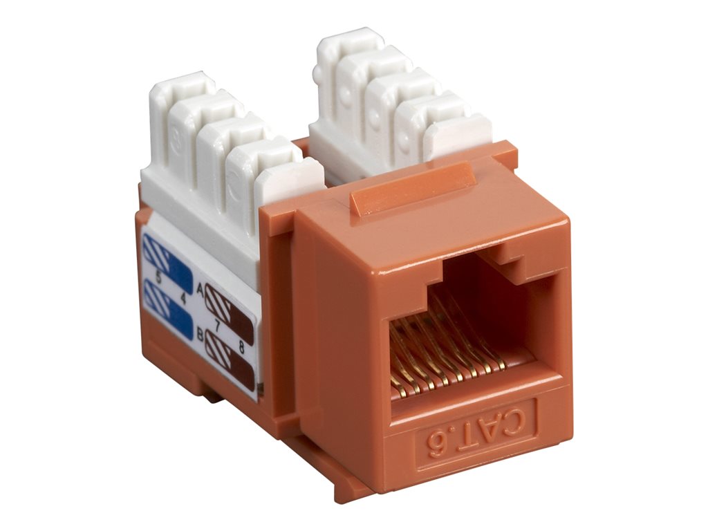 Black Box Value Line CAT6 - Modular insert - CAT 6 - orange - 1 port