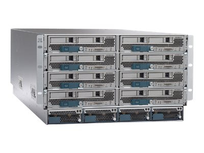 Cisco UCS 5108 Blade Server Chassis - Rack-mountable - 6U - up to 8 bl