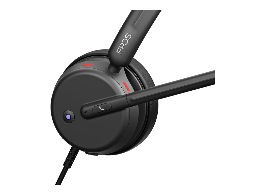EPOS IMPACT 460T - Headset - on-ear - wired - USB-C - black - Certifie