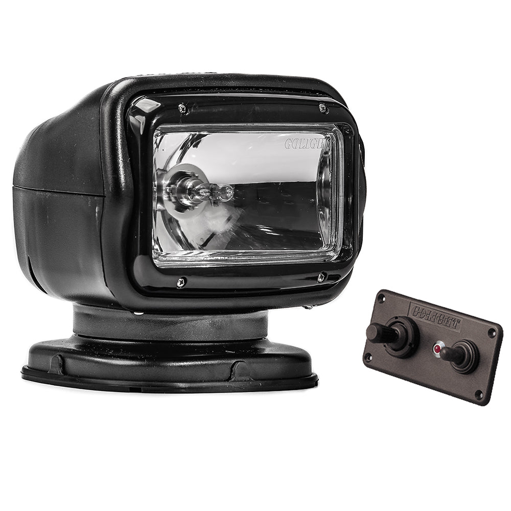 Golight Radioray GT Series Permanent Mount - Black Halogen - Hard Wire