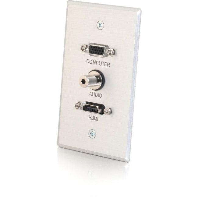 Hdmi, Vga And 3.5Mm Audio Pass Through Single Gang Wall CTG-41034