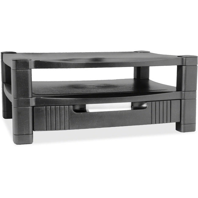 Kantek Double Level Adjustable Monitor Stand with Drawer MS480