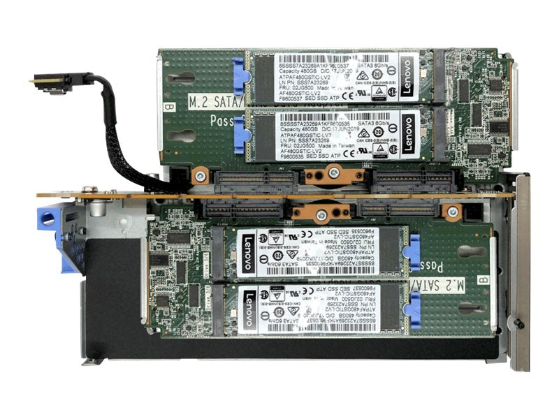 Lenovo ThinkSystem M.2 Riser Cage - Riser card - for ThinkSystem SE350