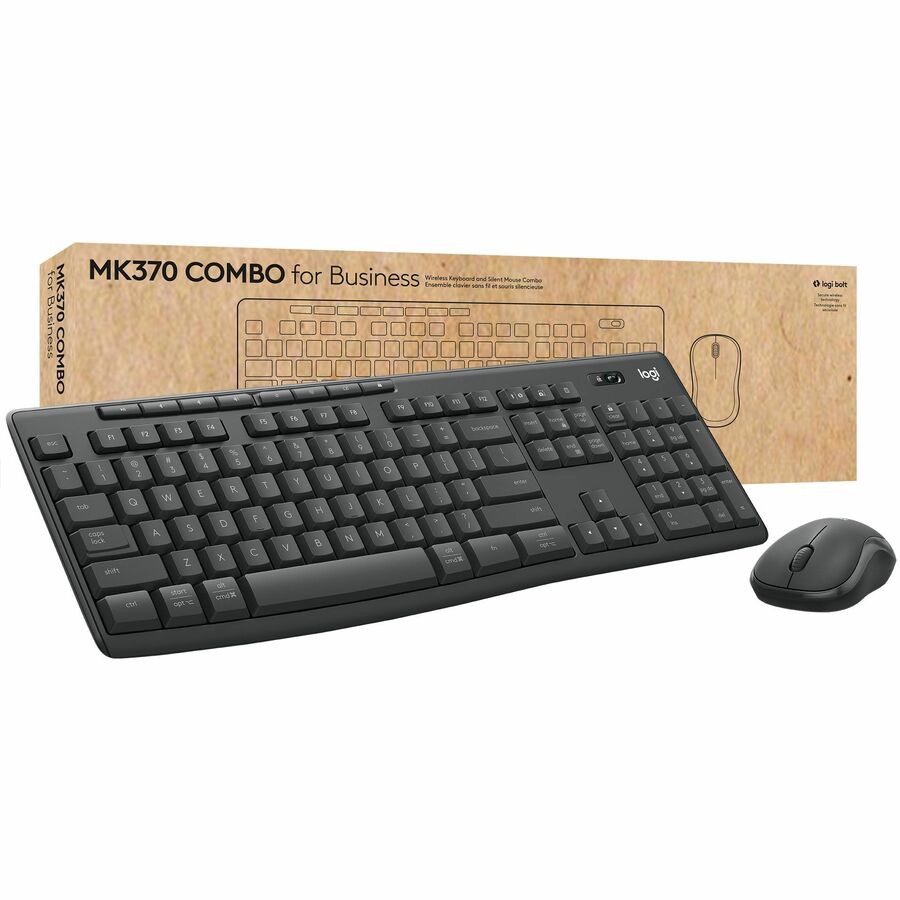 Logitech MK370 Combo for Business Wireless Keyboard and Silent Mouse ...