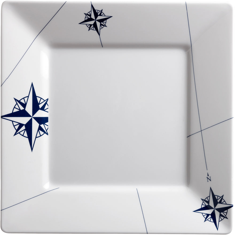 Marine Business Melamine Square, Flat Dinner Plate - NORTHWIND - 10" x