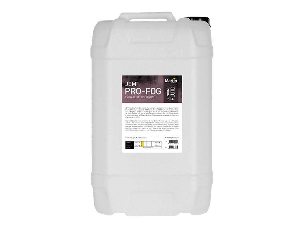 Martin JEM Pro-Fog Extra Quick Dissipating - Fog machine fluid - 25 li