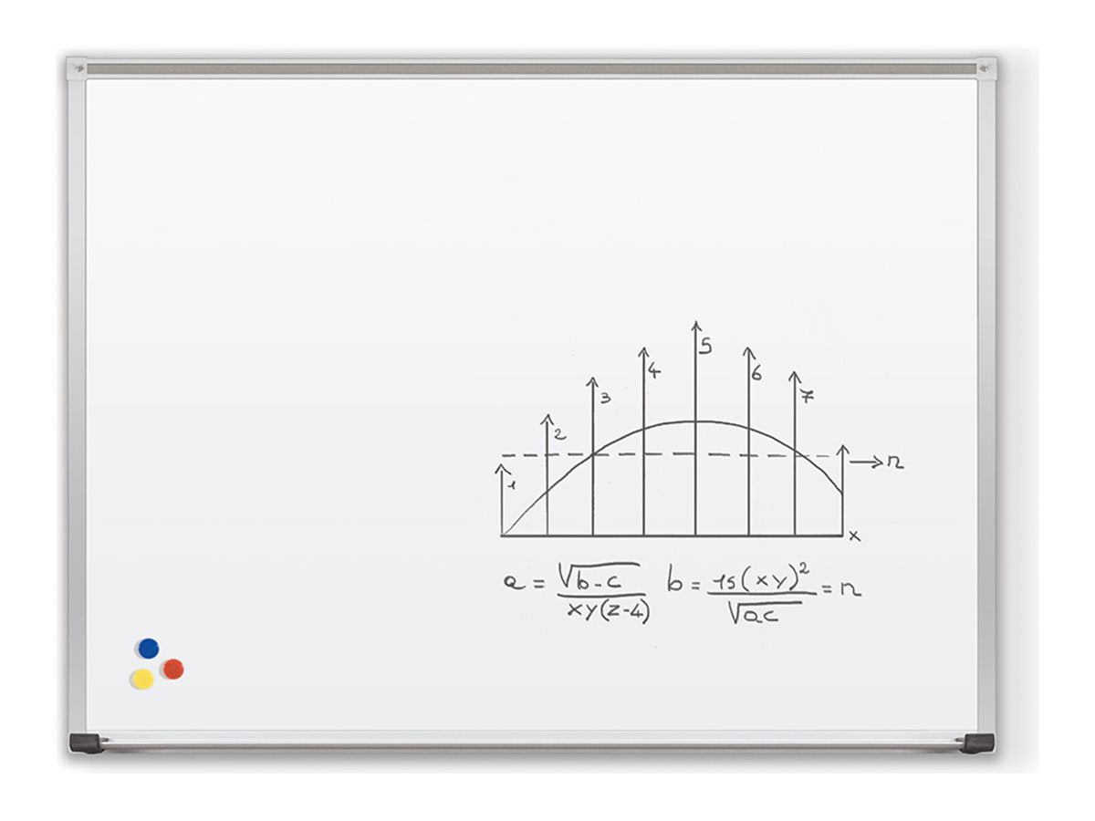 MooreCo - Whiteboard - wall mountable - 48 in x 60 in - porcelain stee