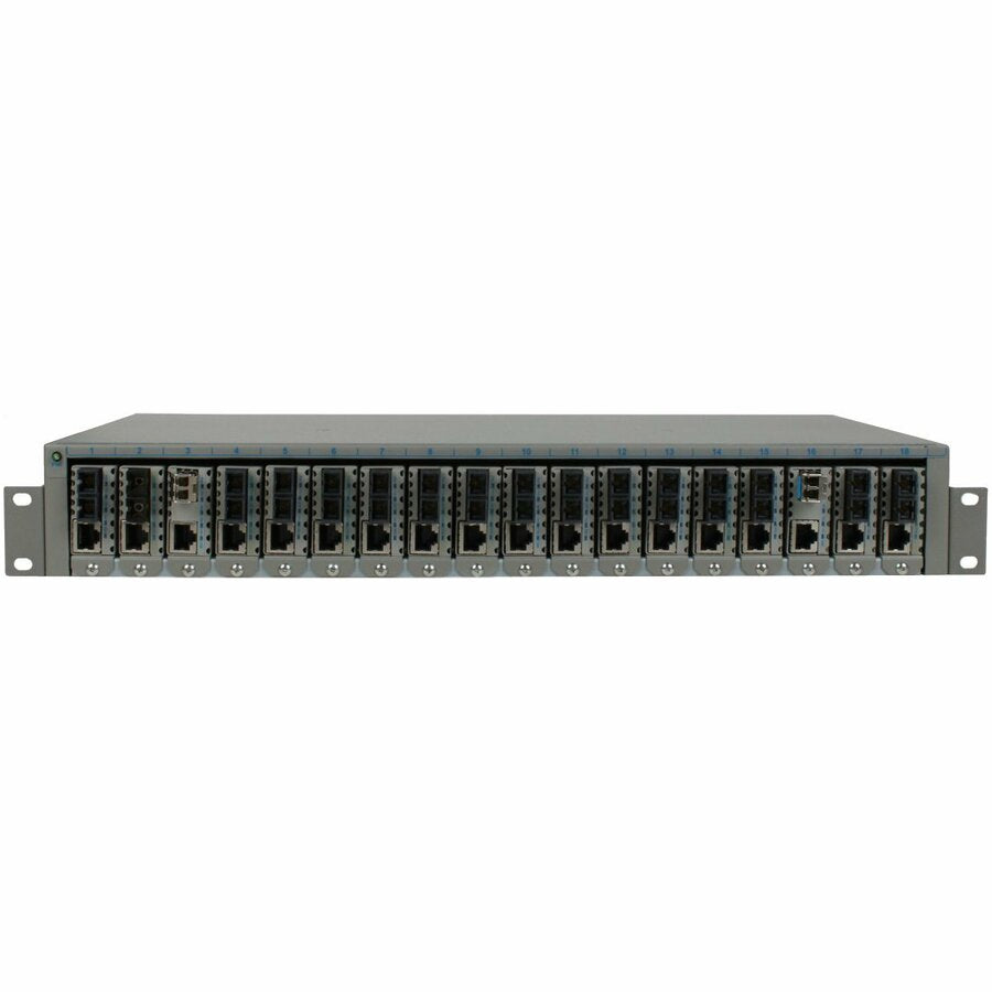 Omnitron Systems Miconverter 18-Module 24Vdc Powered Chassis 1026-1-W
