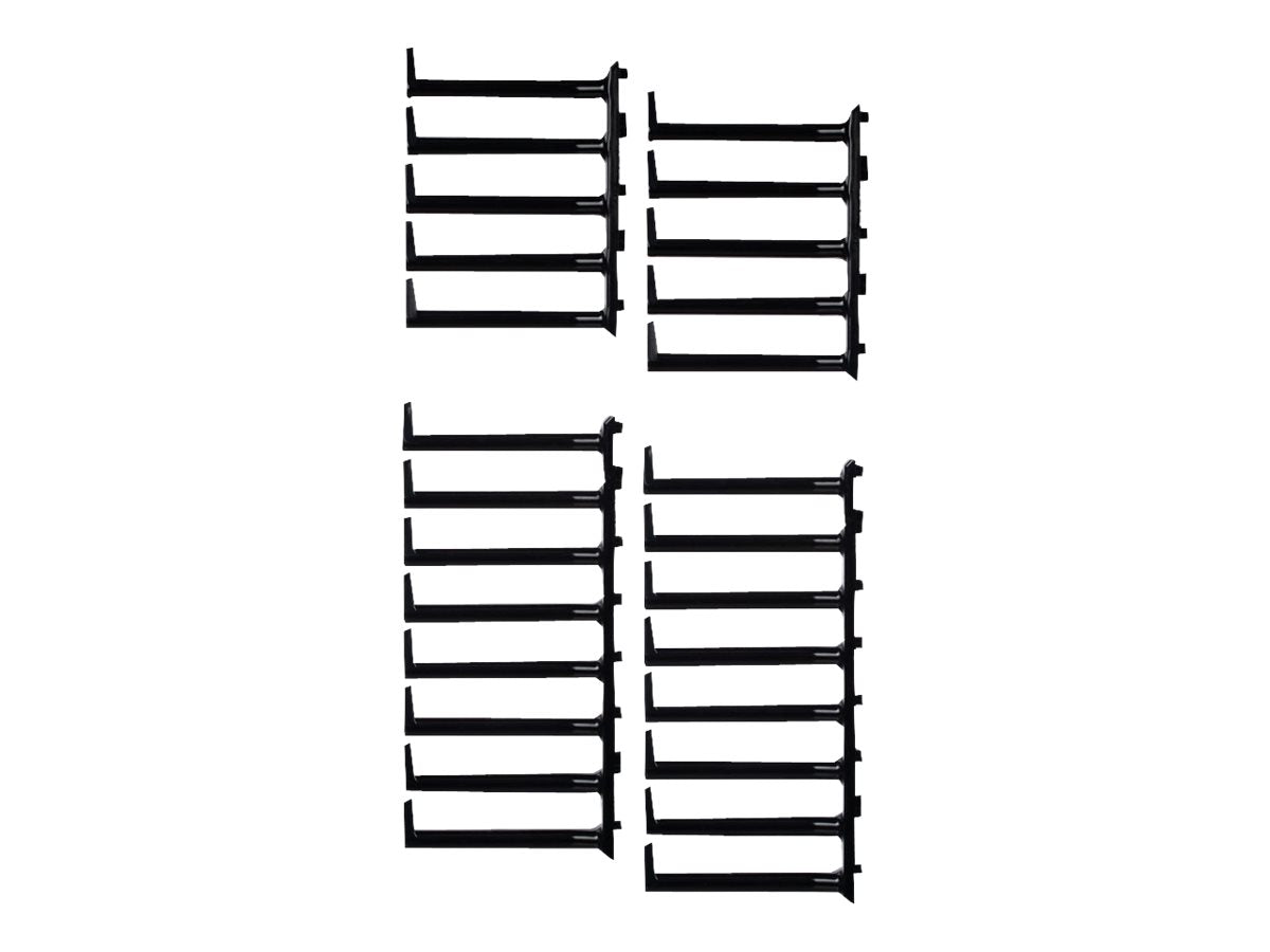 Panduit FlexFusion - Rack cable management finger kit - black XG-FML51