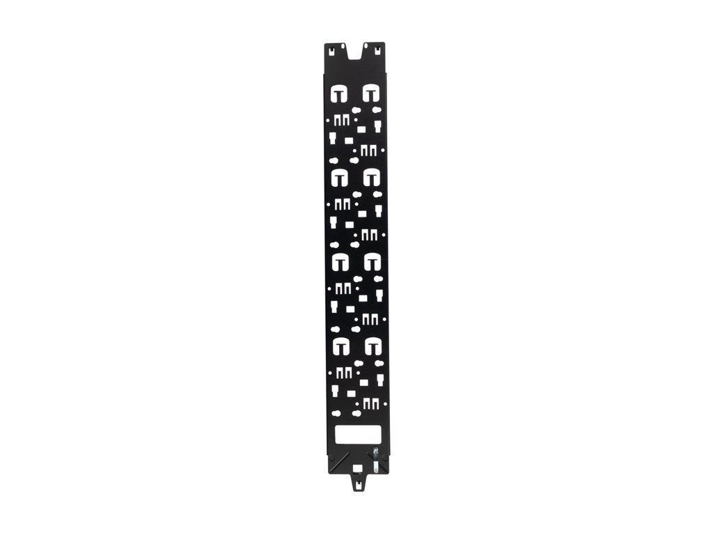 Panduit FlexFusion - Rack cable management panel (vertical) - black po