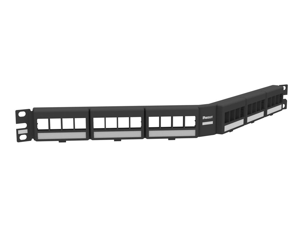 Panduit NetKey - Patch panel - black - 1U - 19 - 24 ports" NKFPAL24