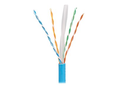 Panduit TX6000 - Bulk cable - 1000 ft - UTP - CAT 6 - indoor - blue PU