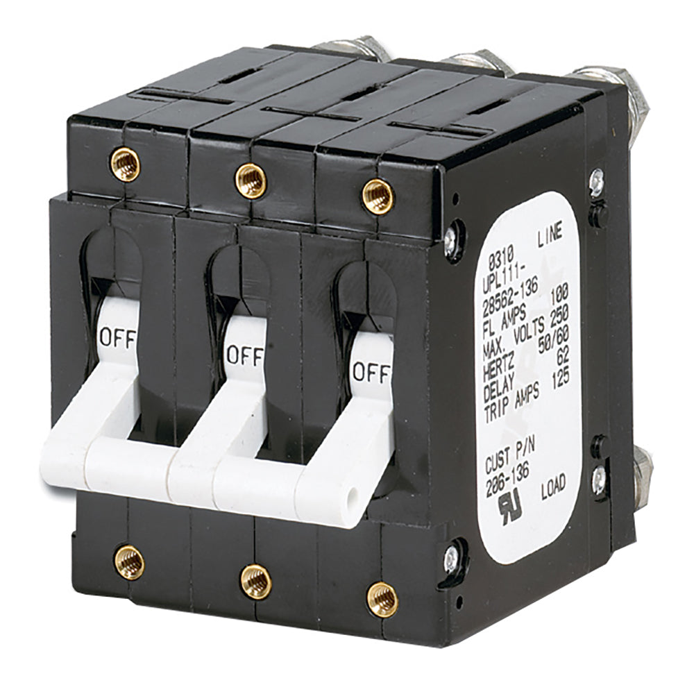 Paneltronics 'C' Frame Magnetic Circuit Breaker - 100 Amp - Triple Pol