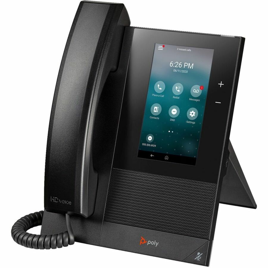 Poly CCX 400 IP Phone - Corded - Corded - Desktop, Wall Mountable ...