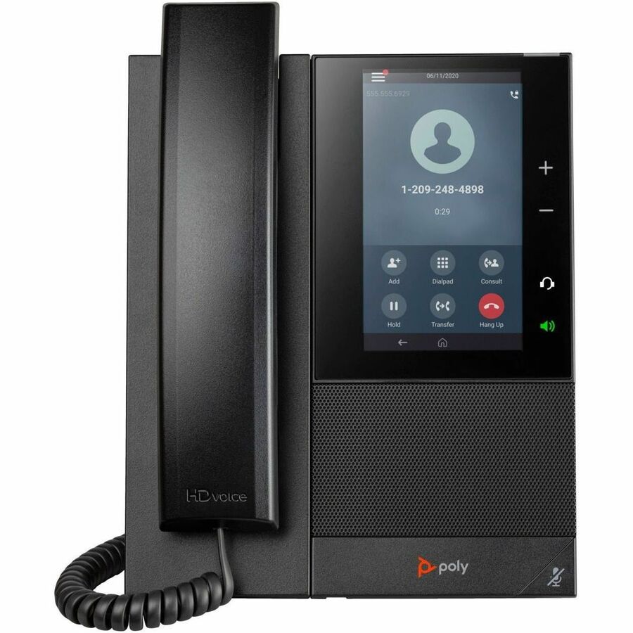 Poly CCX 500 IP Phone - Corded - Corded - Desktop - VoIP - 2 x Network ...