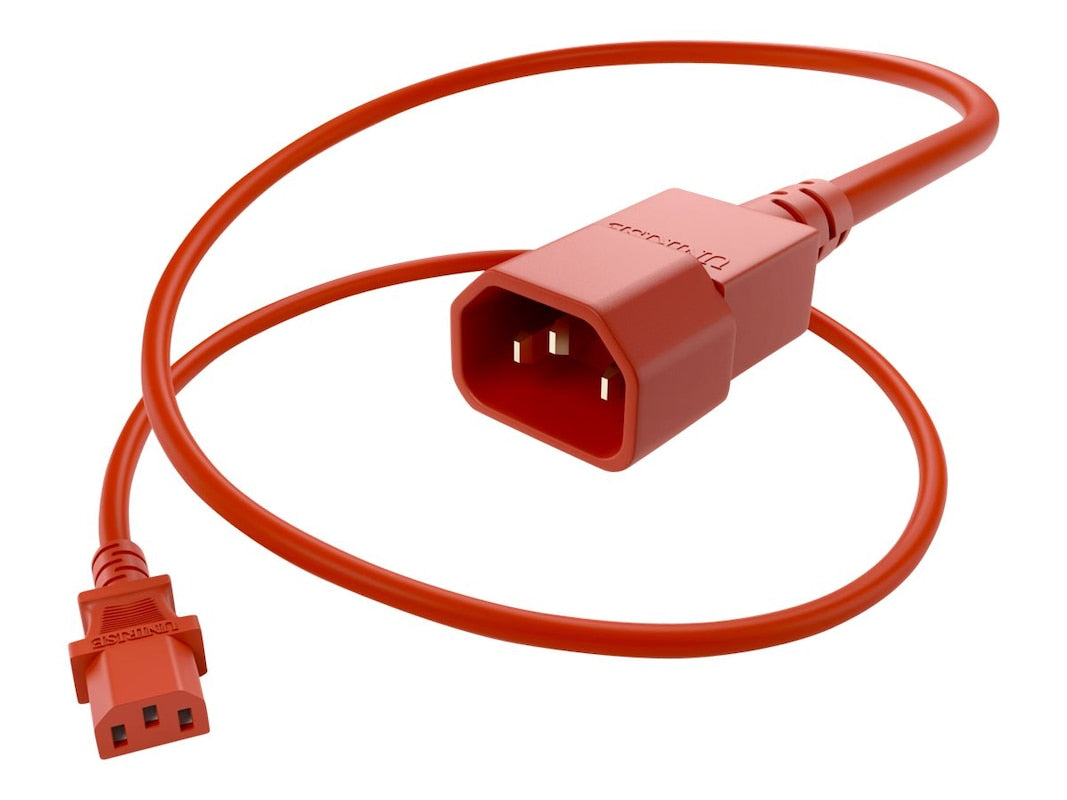 Power Cord C13-C14 Svt 250V 10Amp Red Jacket 9 Feet ONC-PWRC13C1409FRED