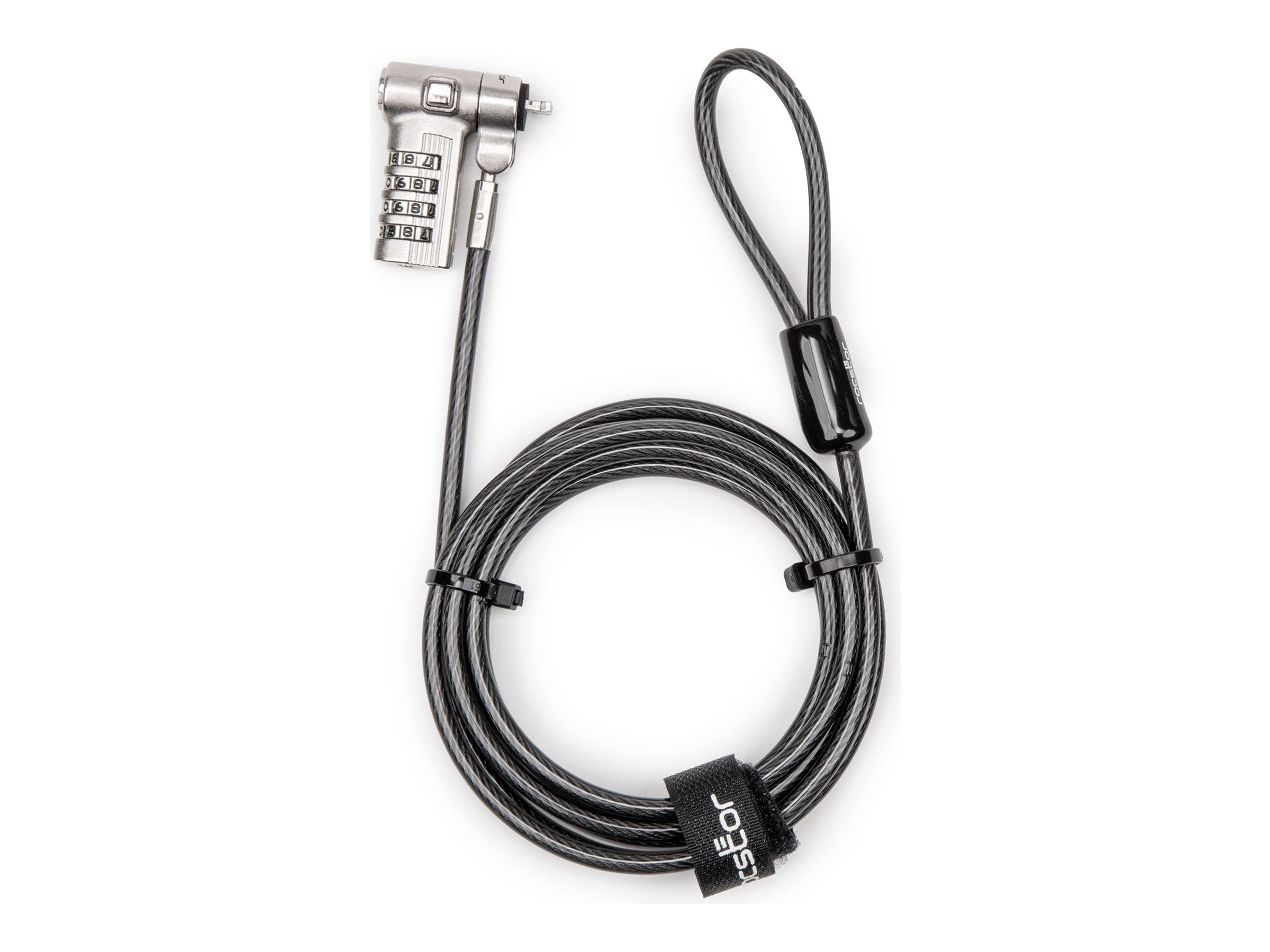 Rocstor Rocbolt - Security cable lock - universal, switchable, built-i