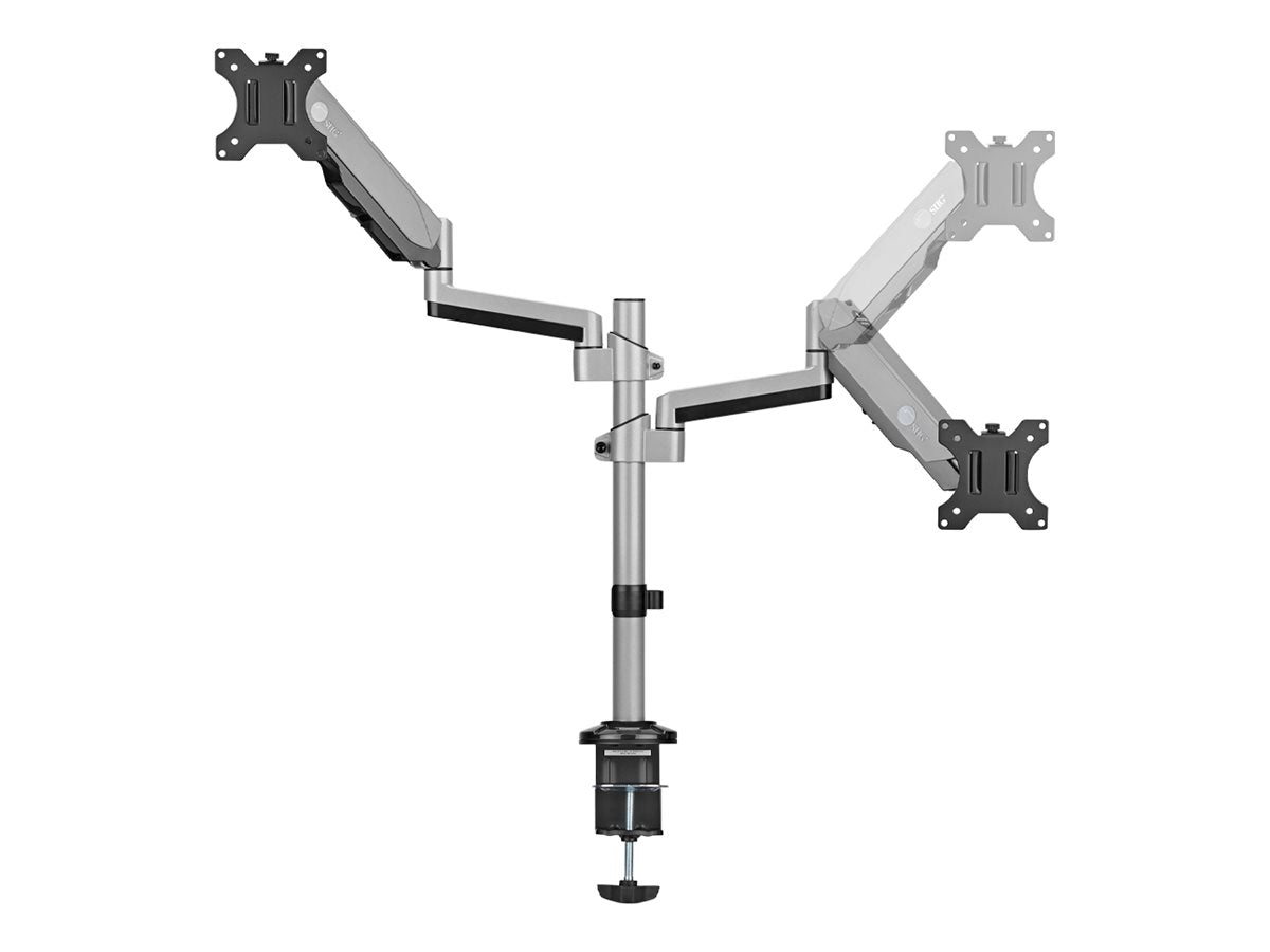 SIIG Dual Stacked Monitor Arm Desk Mount - 17 - 32" - Max Load 19.8lbs