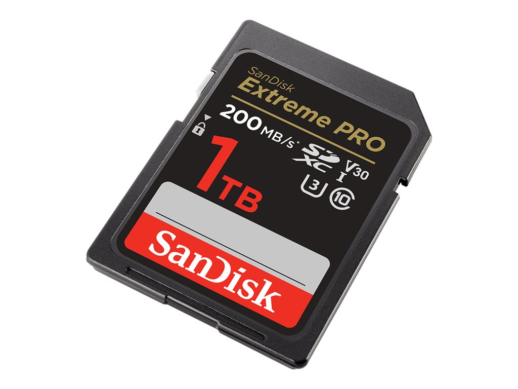 SanDisk Extreme Pro - Flash memory card - 1 TB - Video Class V30 / UHS ...