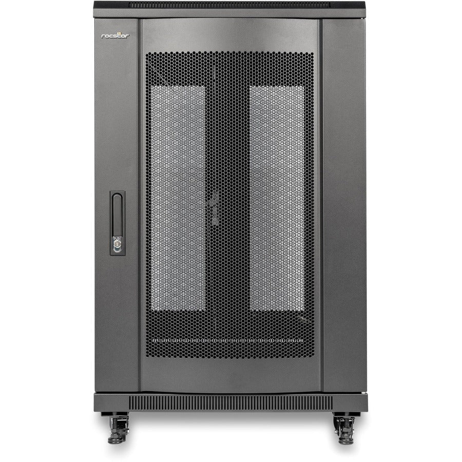 SolidRack R3106 Premium 18U Rack Enclosure Cabinet - 4-Post Adjustable ...