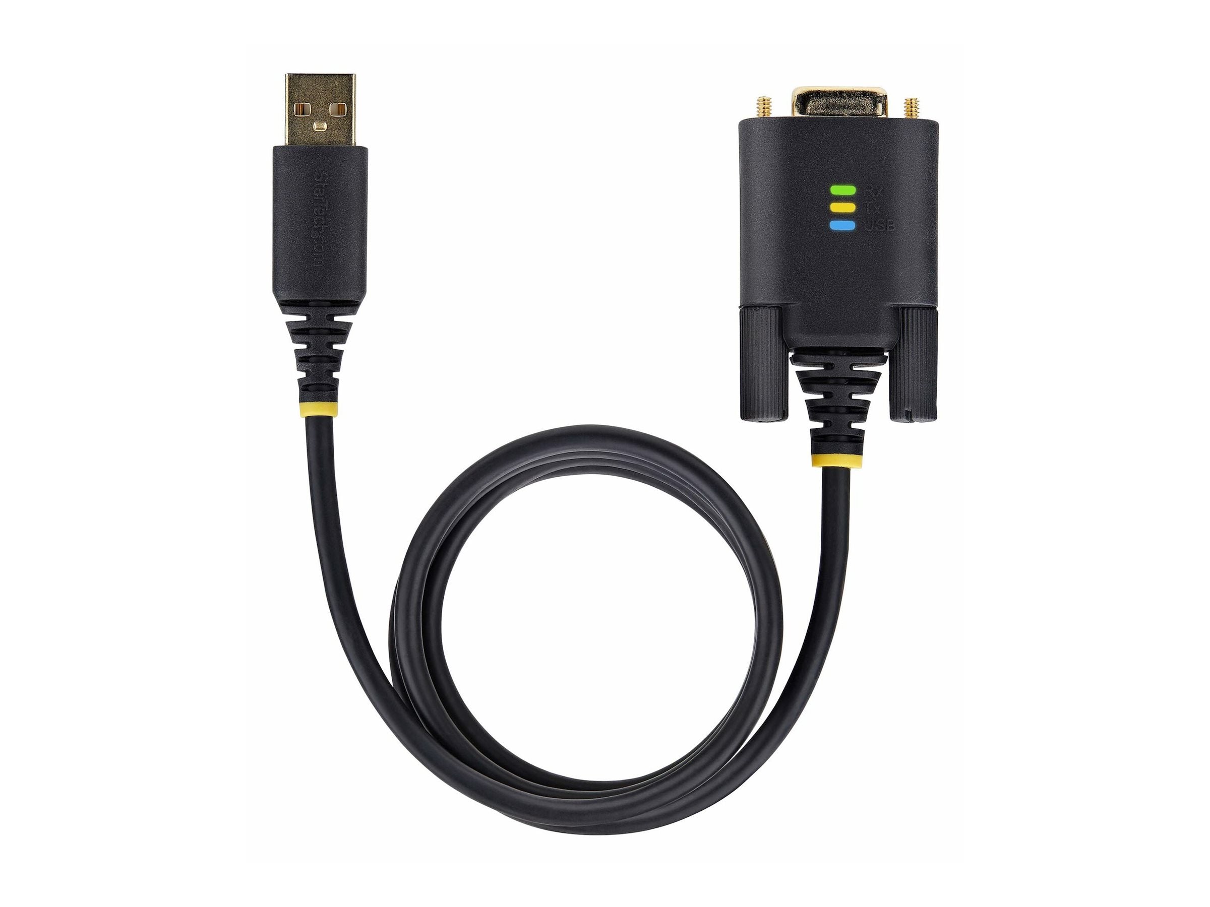 StarTech.com 6.6ft/2m USB to Null Modem Serial Adapter Cable, FTDI, RS