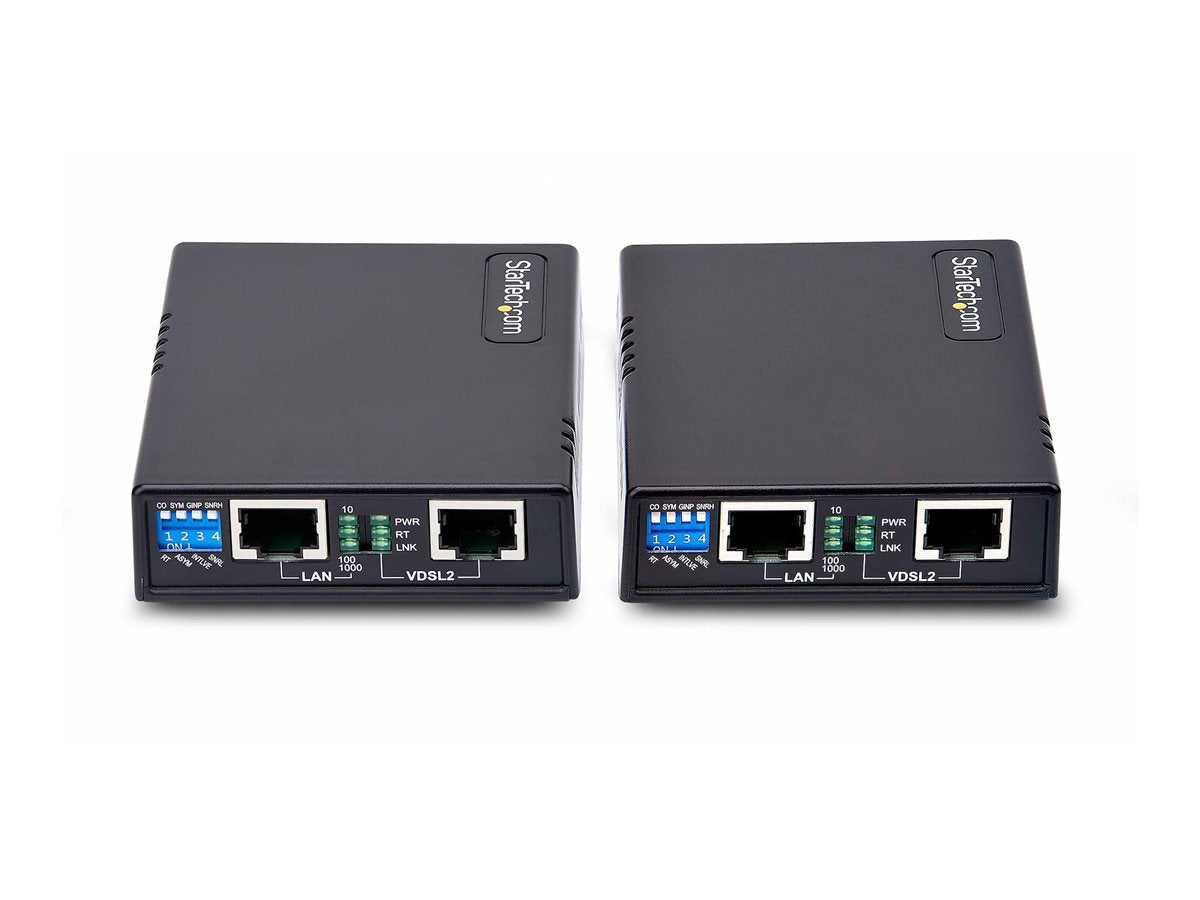 StarTech.com VDSL2 Ethernet Extender Kit, Network Extension Up to 0.6m
