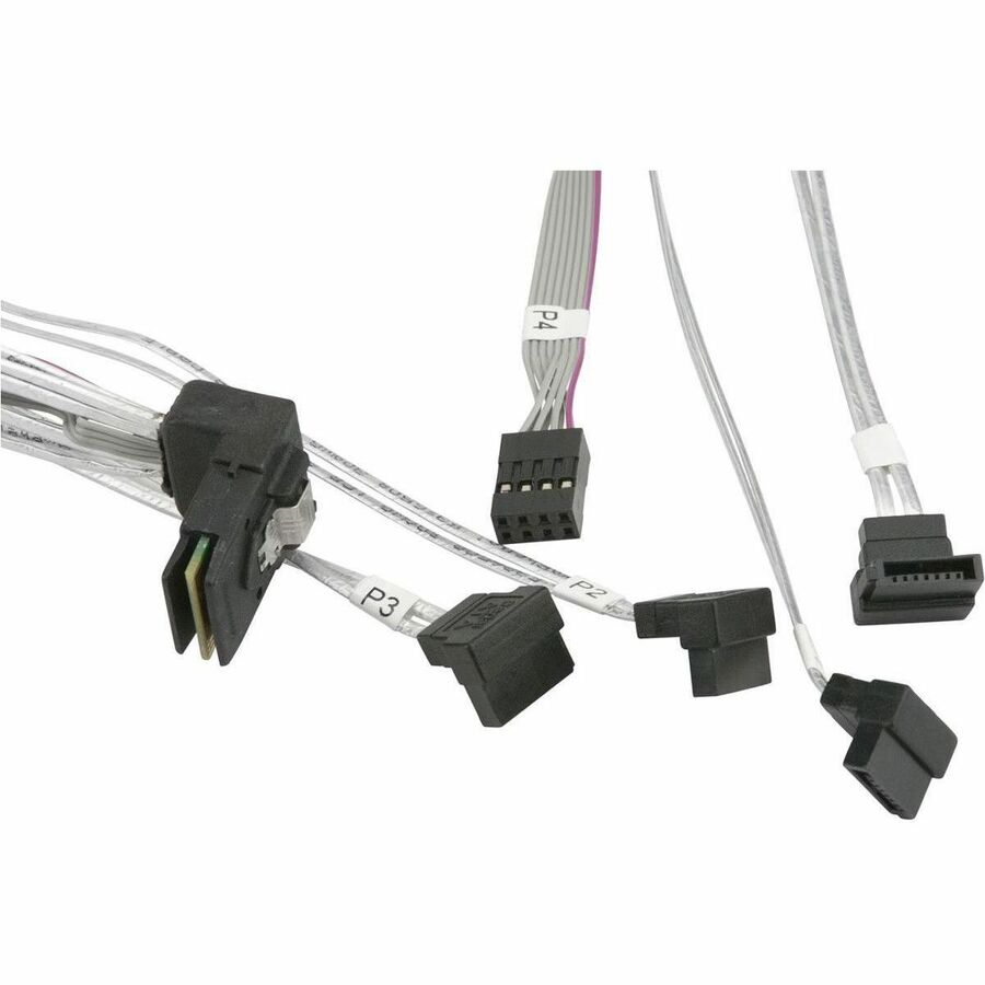 Supermicro Internal Right Angle MiniSAS to 4 SATA 75/75/90/90cm with S ...