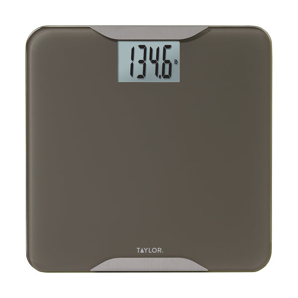 Taylor Precision Products 5297042 Digital Glass Bath Scale, Taupe with ...