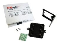rf IDEAS Black Angle & Flat Bracket Mounting Kit for WAVE ID Solo & WA
