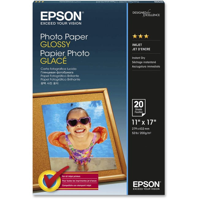 20 Sheet 11X17 Tabloid Bsize,Photo Paper S041156