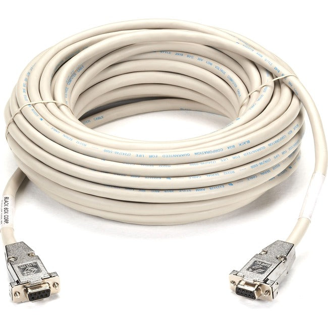 50-Ft Rs232 Shielded Null Modem,Cable Metal Hood Db9 EYN257T-0050-FF