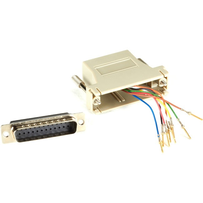Gray Modular Adapter Kit Db25 M,Ale To Rj45 Female FA4525M-GY