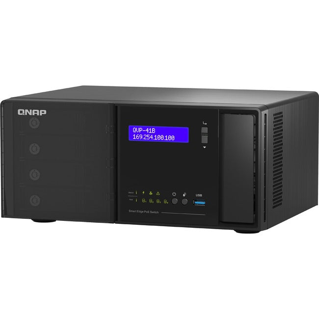 Qnap Nvr Server X Smart Poe Switch, Building Complete QVP-41B-8G-P-US