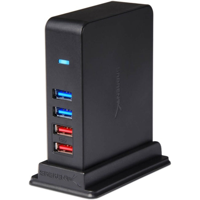 Sabrent 7 Port USB 3.0 HUB + 2 Charging Ports with 12V/4A Power Adapte