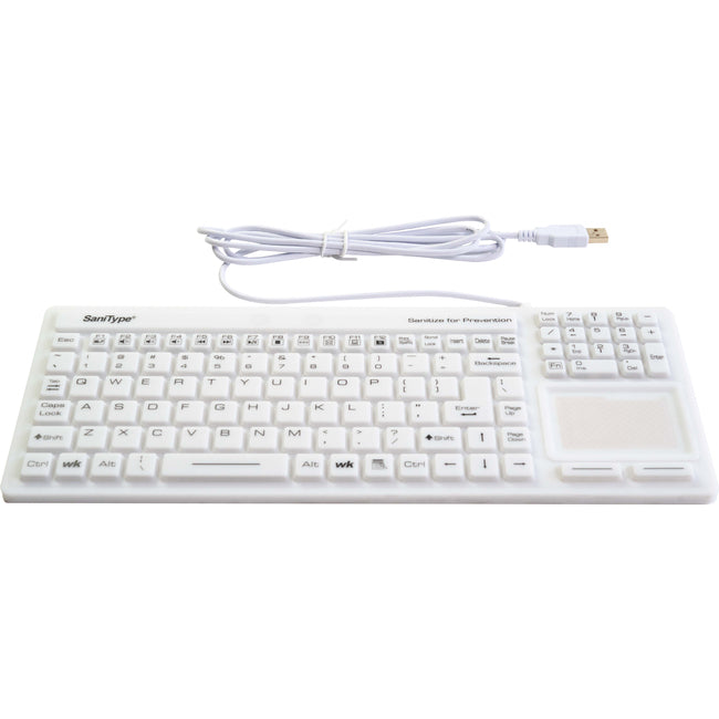 Touchpad Plus Hygienic Silicone Washable Keyboard KBSTRC106T-W